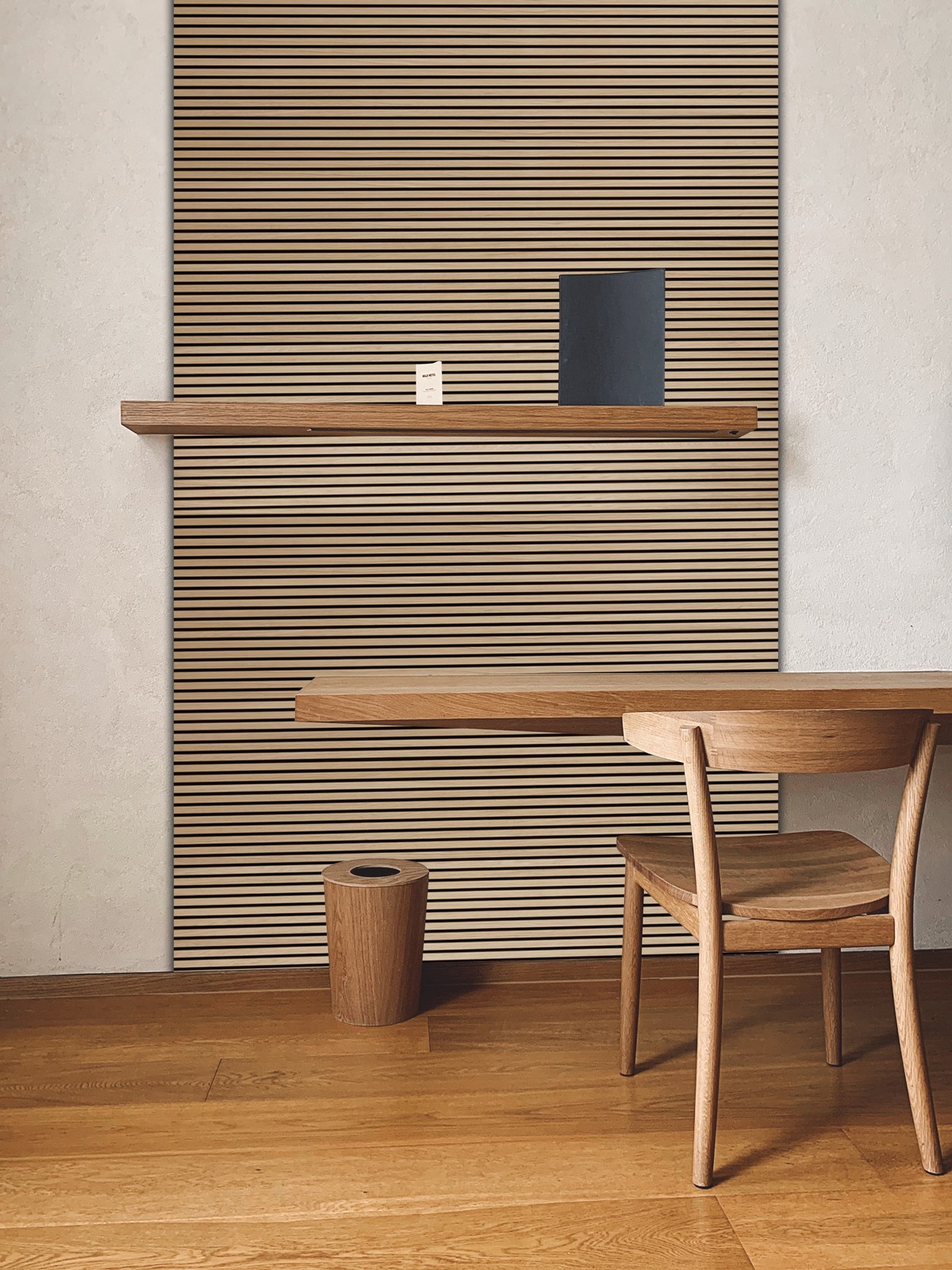 Akustikpaneel aus Holz, 2400 x 600 mm, 5 Stk, Birke | B2B Partner