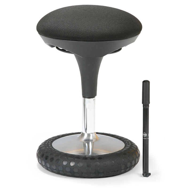 Ergonomischer Bürohocker HOVER, schwarz | B2B Partner