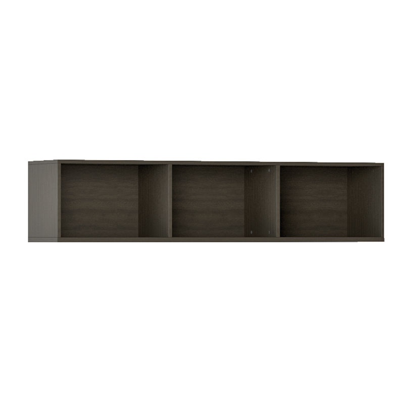 Knihovna INTEGRO policová nižší, 465 x 1750 x 400 mm, 3 police, wenge ...