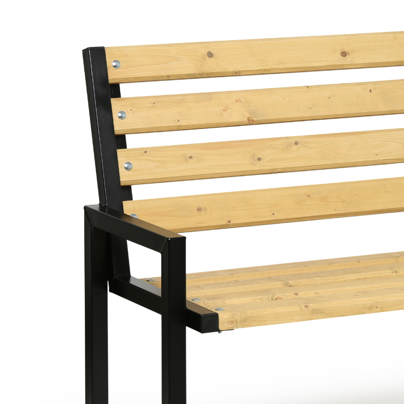 Venkovní lavička CITY s opěradlem 1+1 ZDARMA, 1660 mm, dub světlý | B2B ...