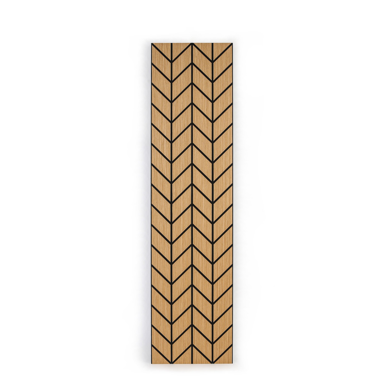Dizajnový akustický panel, 2400 x 600 mm, dub Hamilton | B2B Partner
