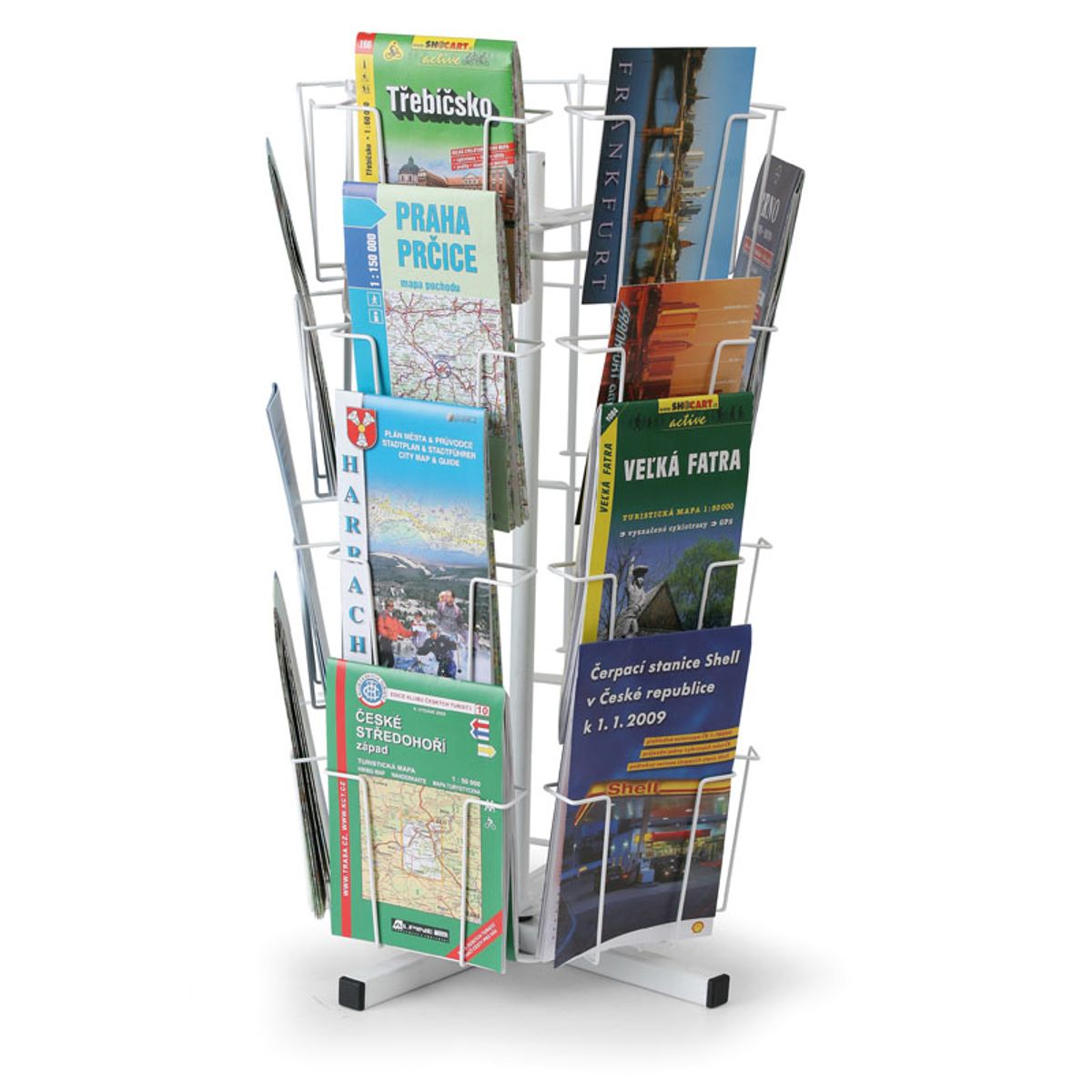 Drehbarer Tischständer für Postkarten, Karten, 24 Taschen | B2B Partner