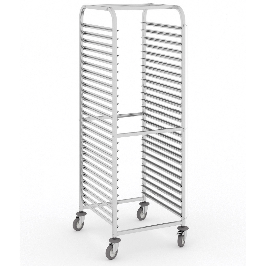 Edelstahl Behälterwagen, 20 Etagen, GN 2/1, 1800 x 590 x 670 mm | B2B Partner