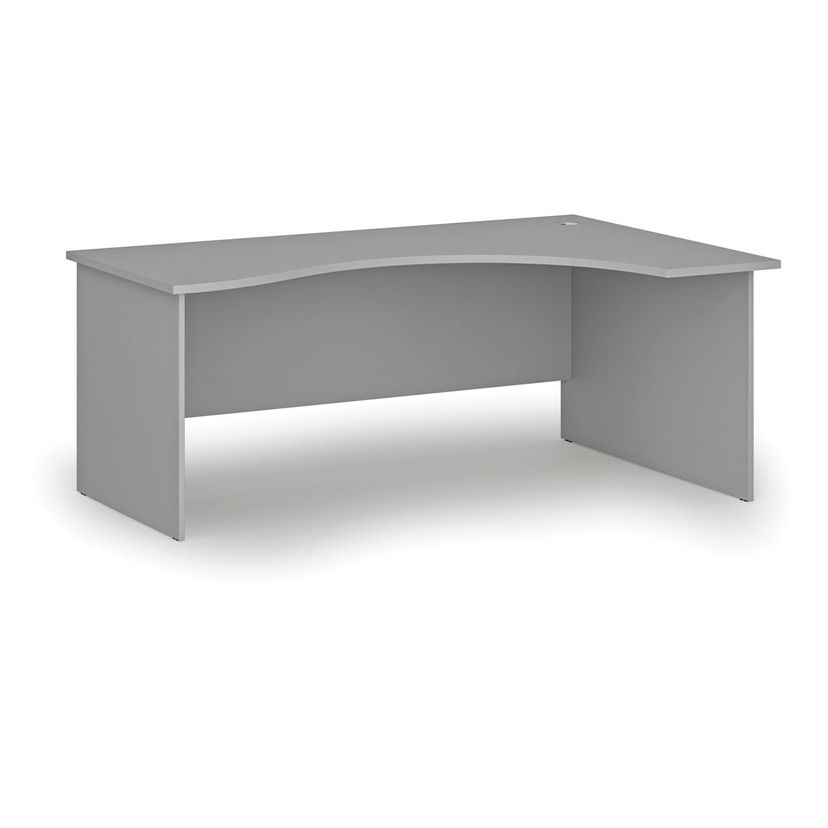 Ergonomický kancelářský psací stůl PRIMO GRAY, 180x120 cm, pravý, šedá ...