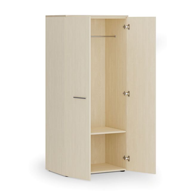 Garderobenschrank mit 1 Regalböden PRIMO WOOD, Kleiderstange, 800 x 500 ...