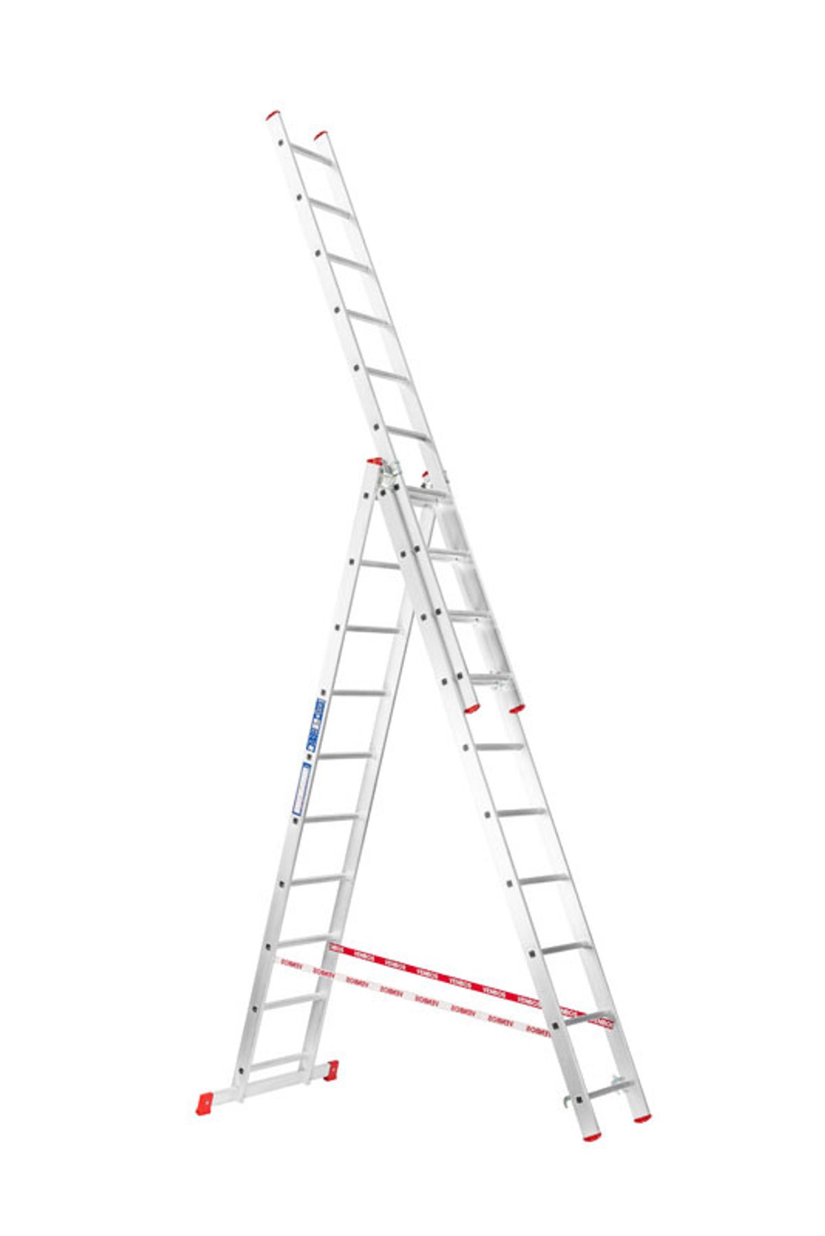 Hliníkový trojdielny výsuvný rebrík VENBOS HOBBY, 3x10 priečok, 6,21 m ...