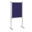 Interne Informationstafel auf Ständer, 720 x 980 mm, Textil, blau ...