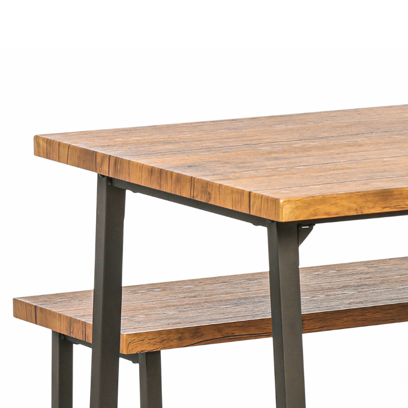Jedálenská zostava INWOOD, stôl 1200 x 700 mm + 2 lavice | B2B Partner