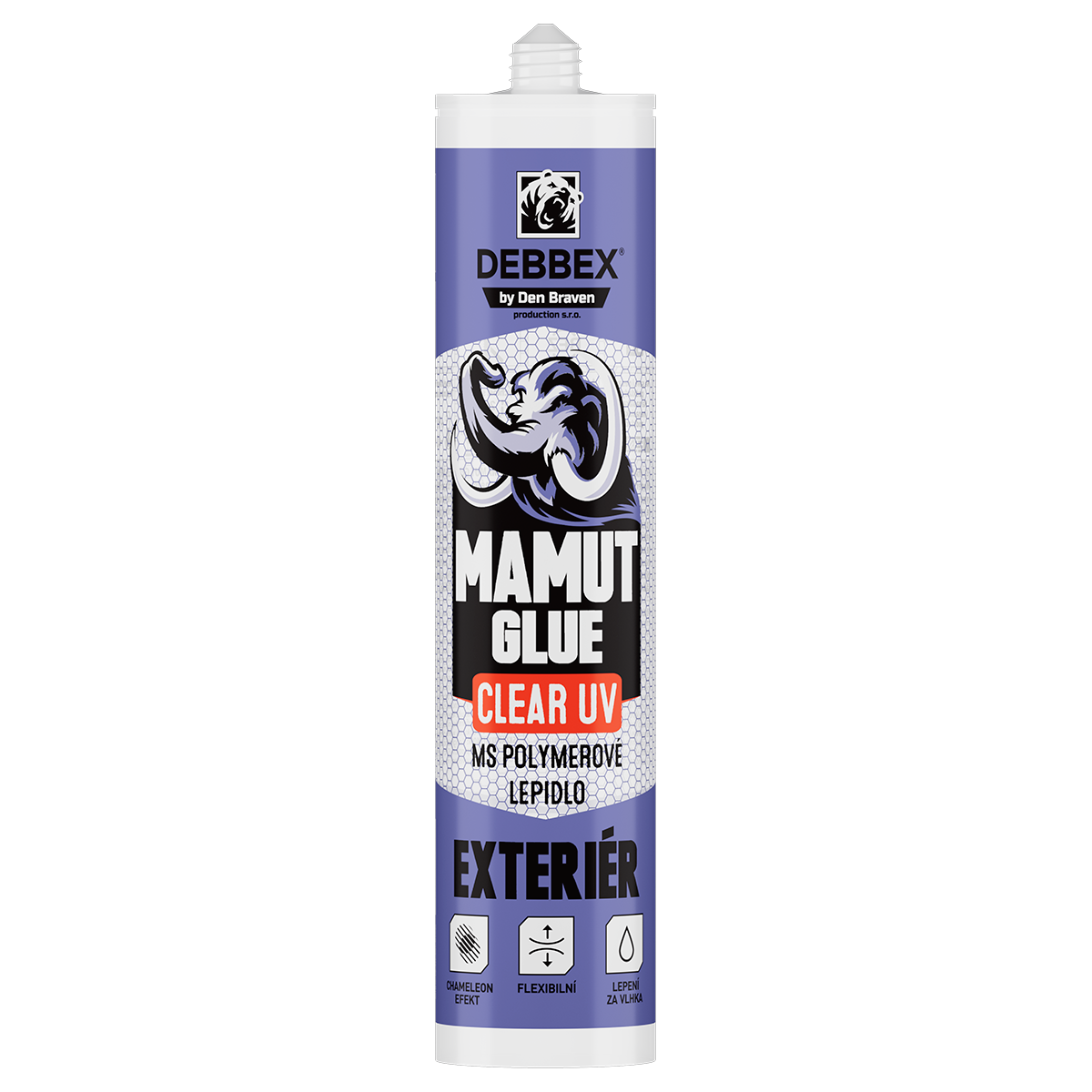 Klej MAMUT GLUE CLEAR UV, 290 ml, przezroczysty | B2B Partner