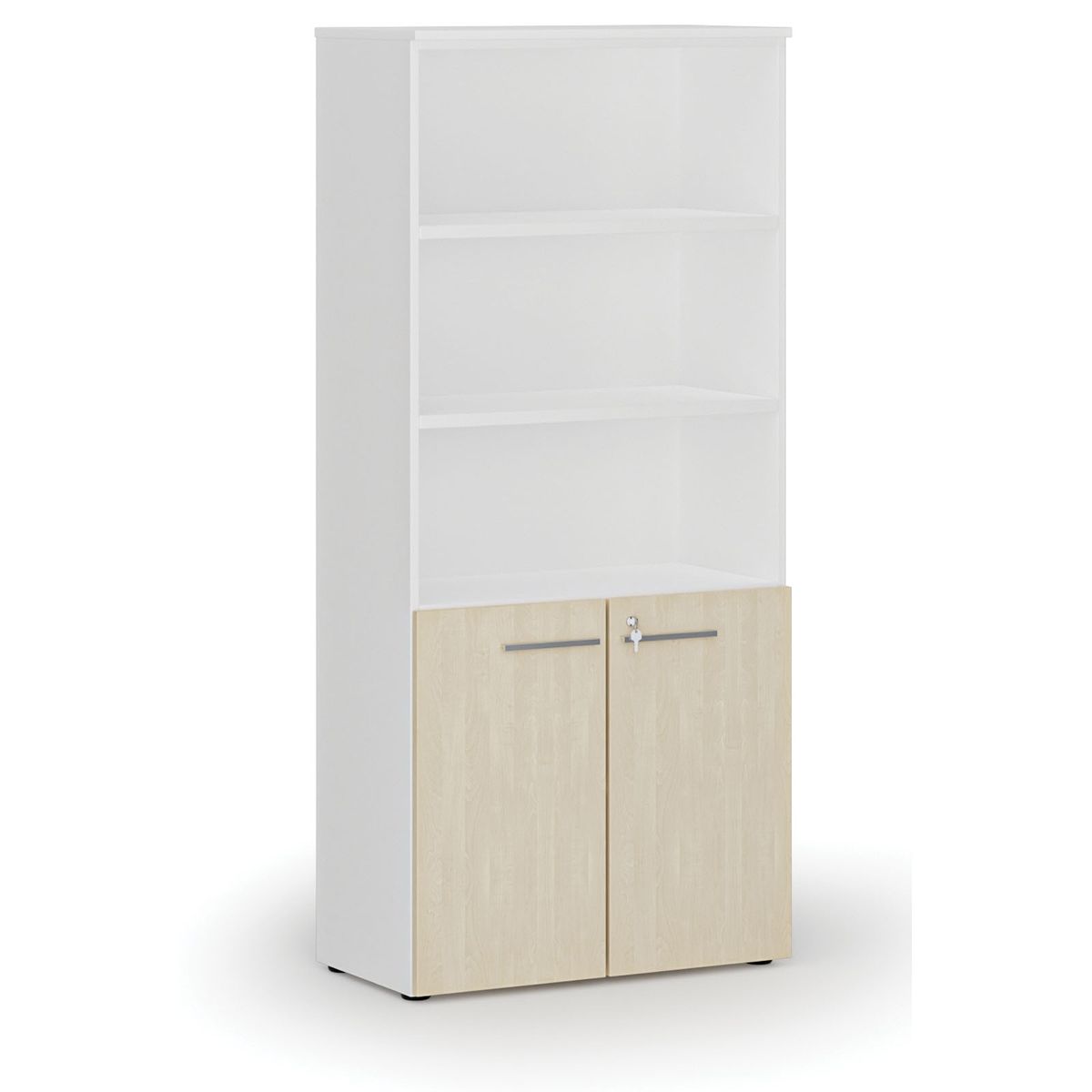 Třídicí regál PRIMO WHITE, 800 x 420 x 740 mm, 18 přihrádek, bílý | B2B ...