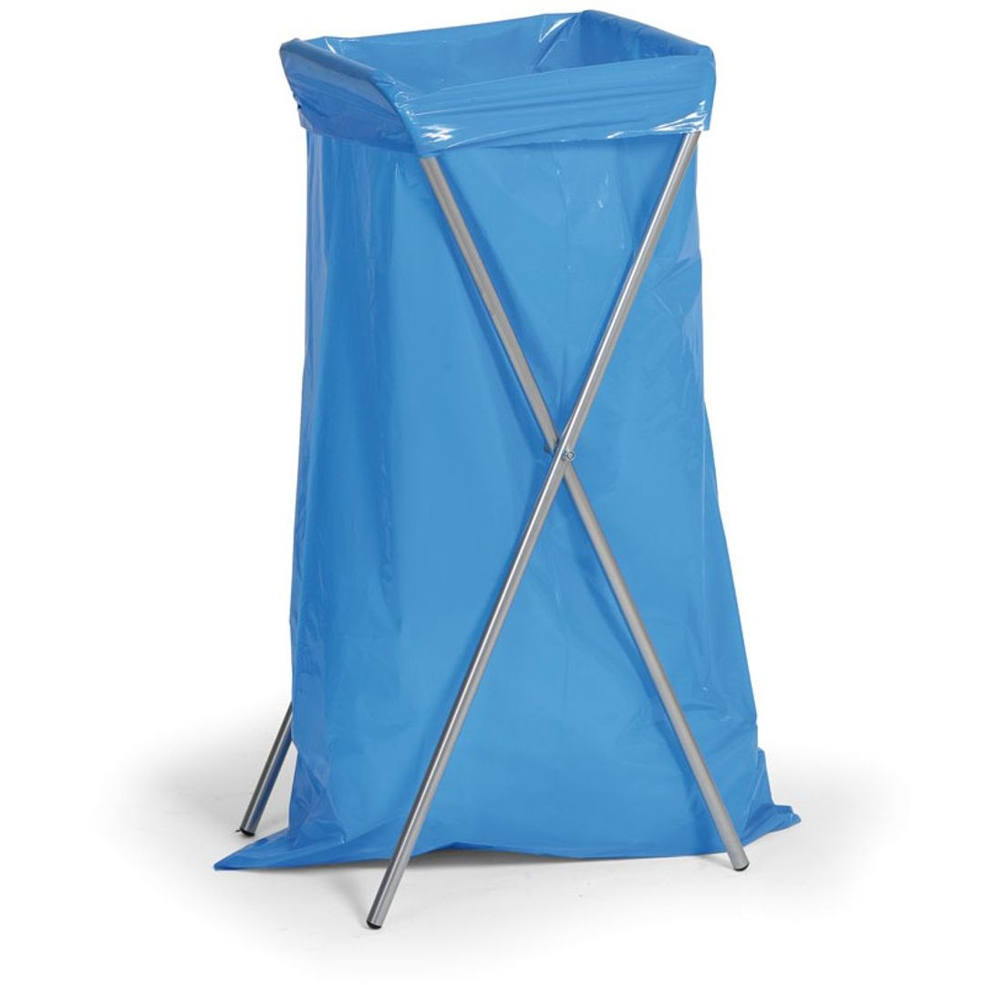 Kovový skládací stojan na odpadkové pytle 70 l | B2B Partner
