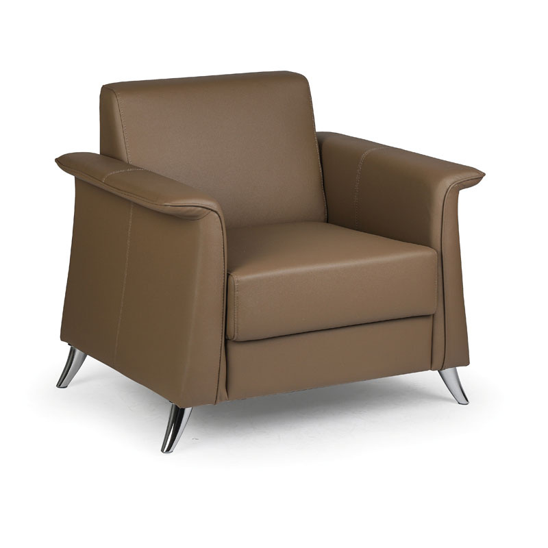 Kožené kreslo FOREST, hnedé | B2B Partner
