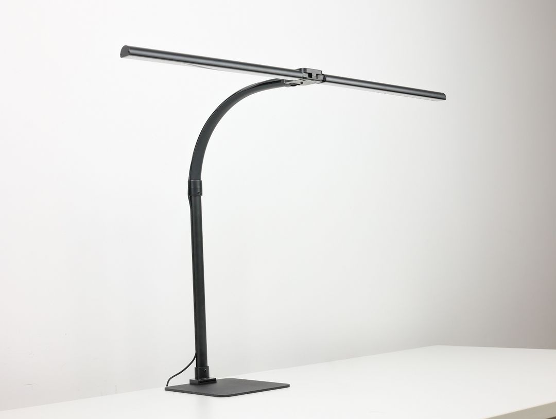Lampa LED na biurko ALVARO, podstawa, pilot zdalnego sterowania | B2B ...