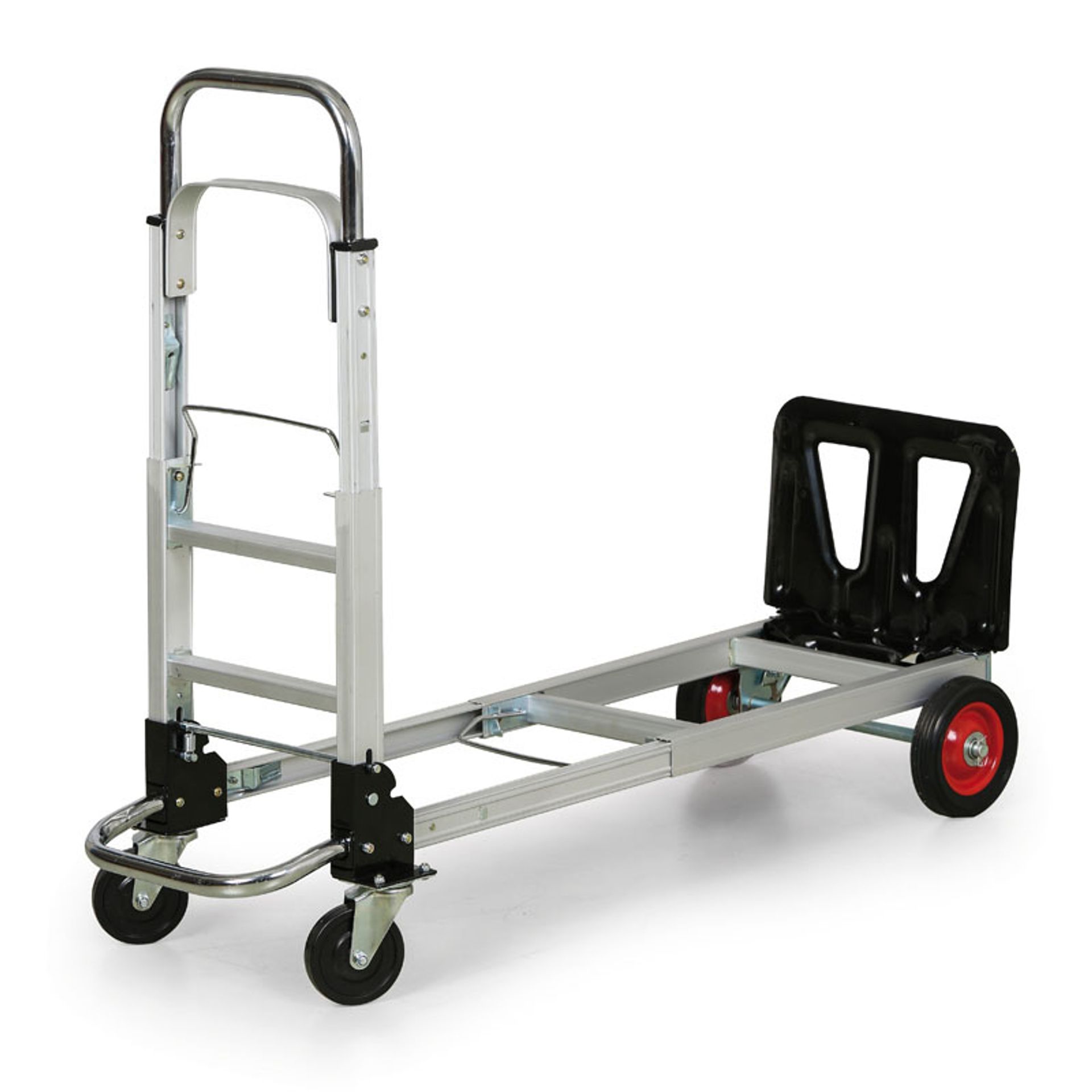 Skládací hliníkový rudl, nosnost 70 kg, plná kola | B2B Partner