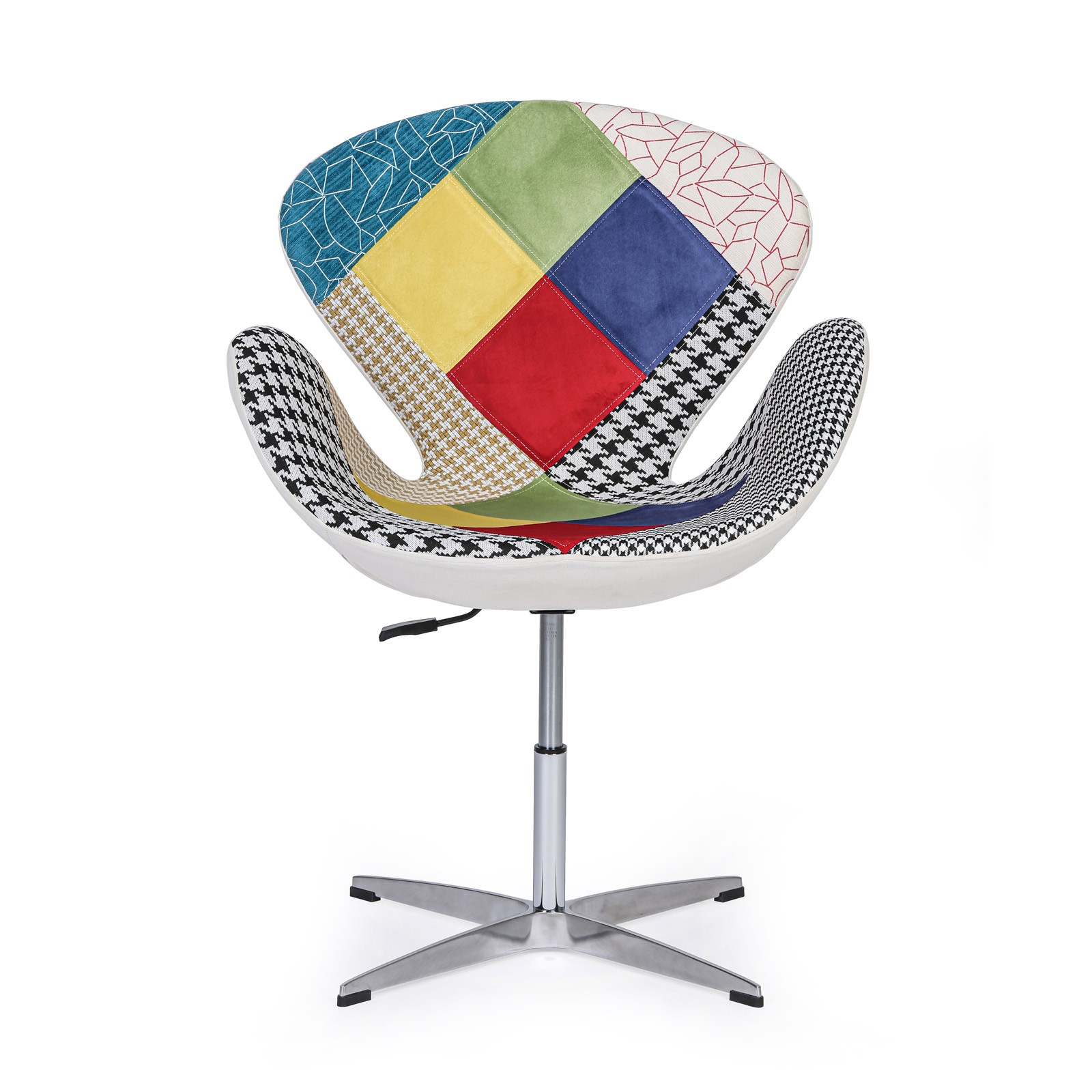 Otočné patchwork kreslo WING II | B2B Partner