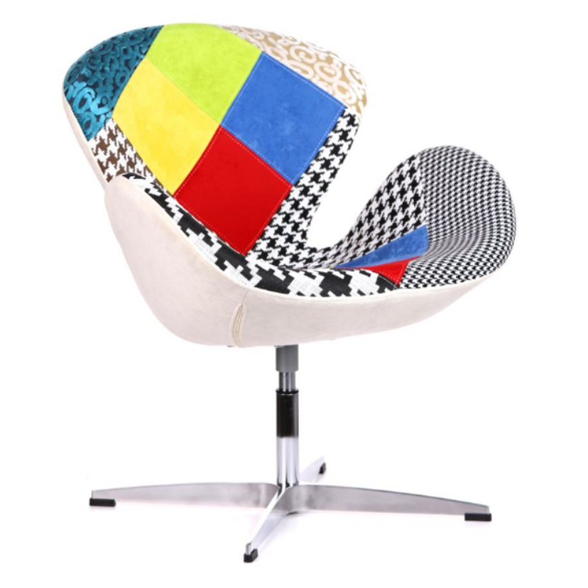 Otočné patchwork kreslo WING | B2B Partner
