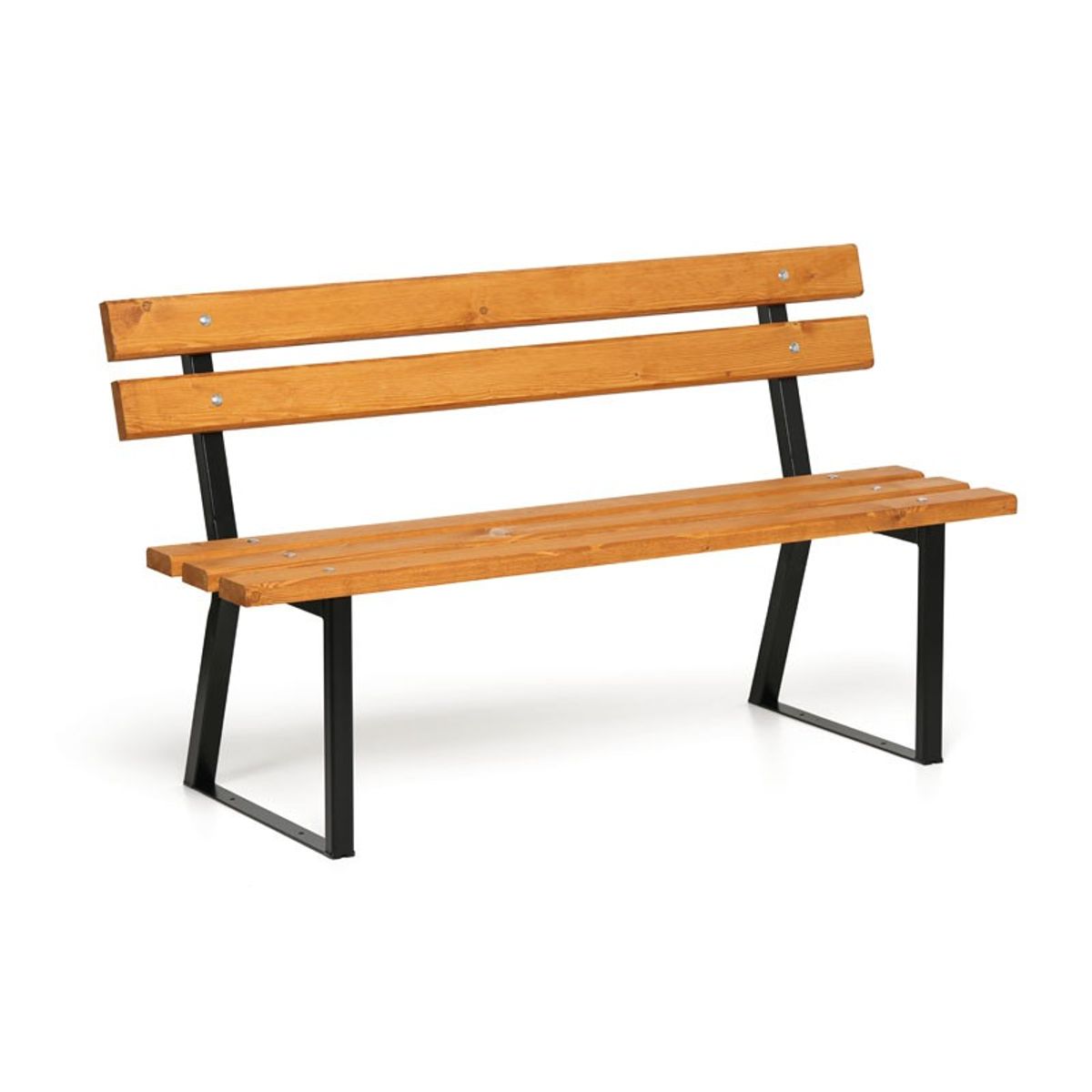 Parková lavička STANDARD s opěradlem 1+1 ZDARMA, 1500 mm, limba | B2B ...