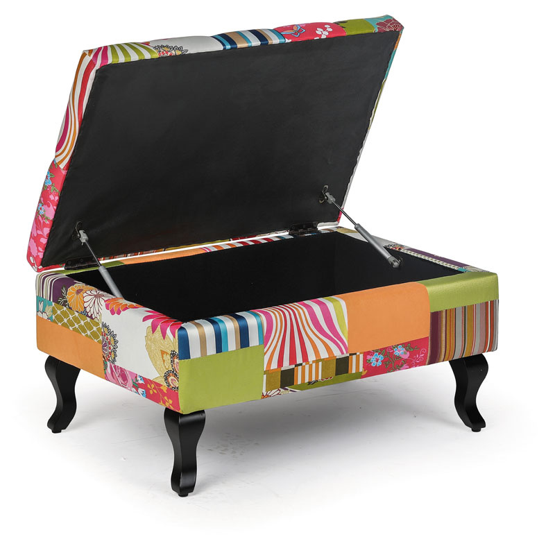 Patchwork podnožník, taburet RELAX | B2B Partner