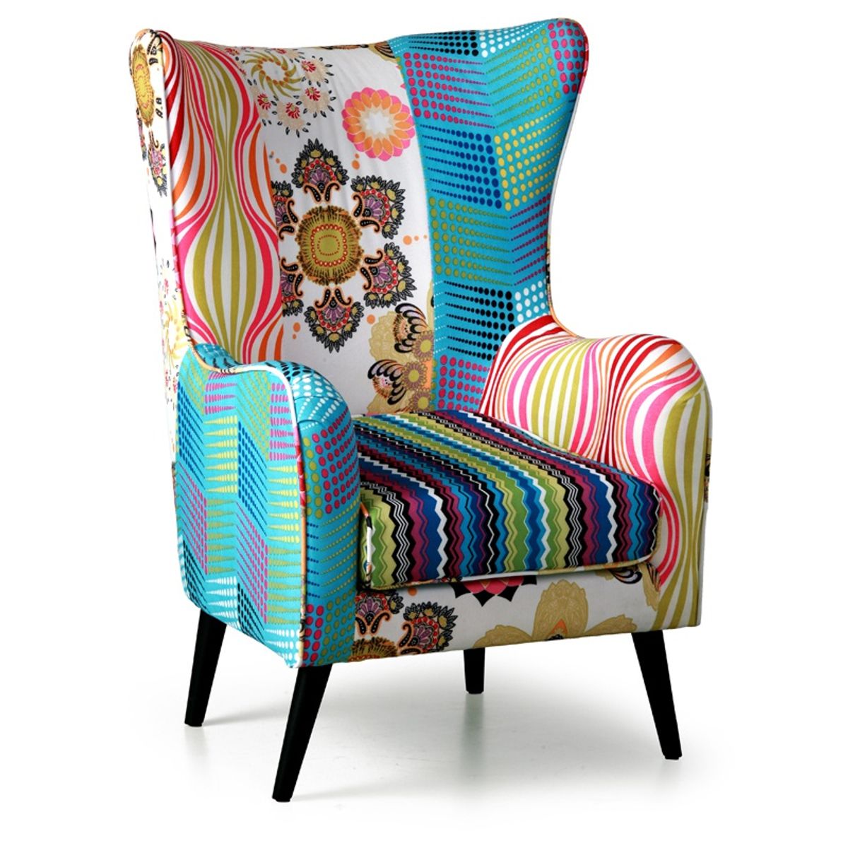 Patchwork-Sessel, Ohrensessel | B2B Partner