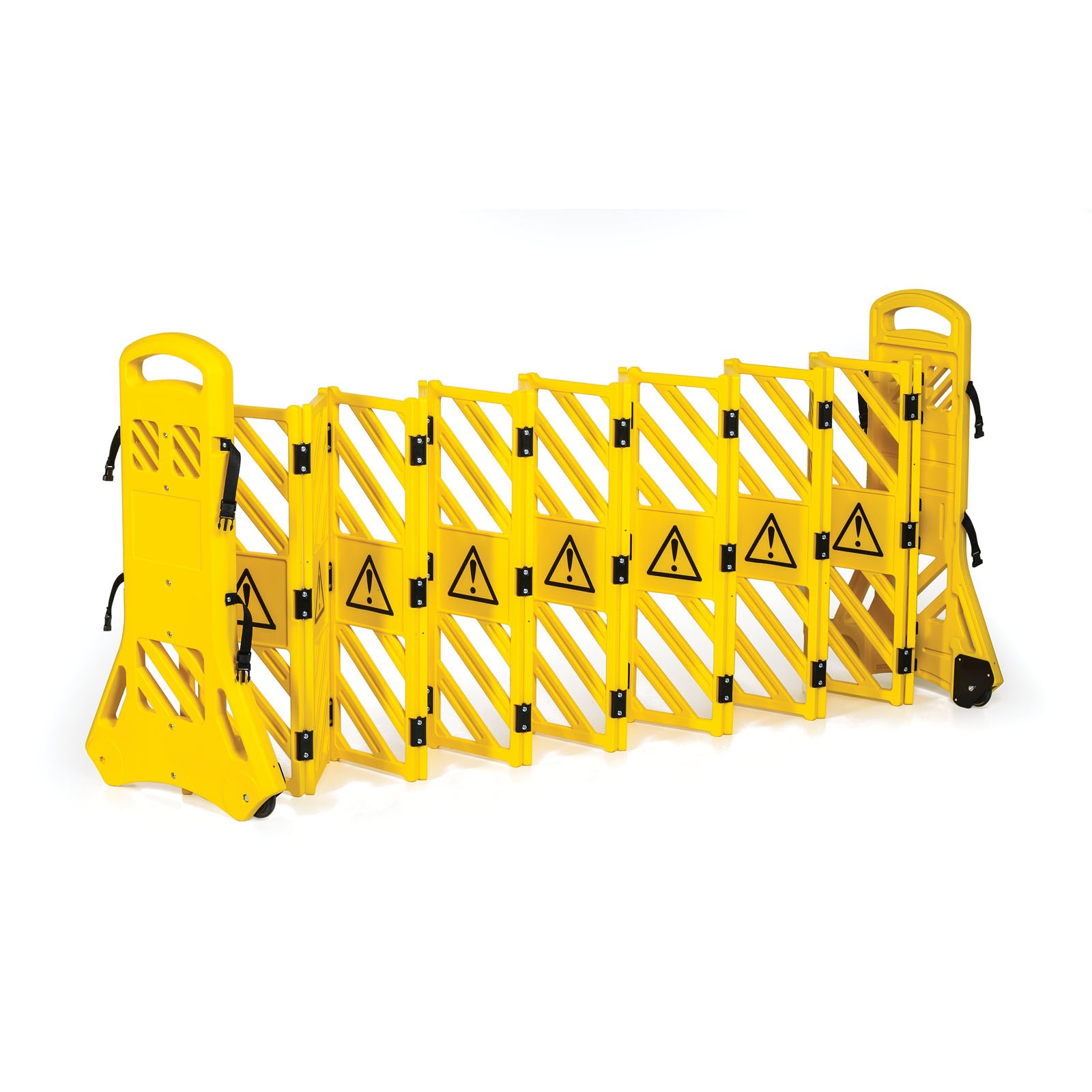 Plastikowa barierka składana, żółta, długość 400 - 3900 mm | B2B Partner