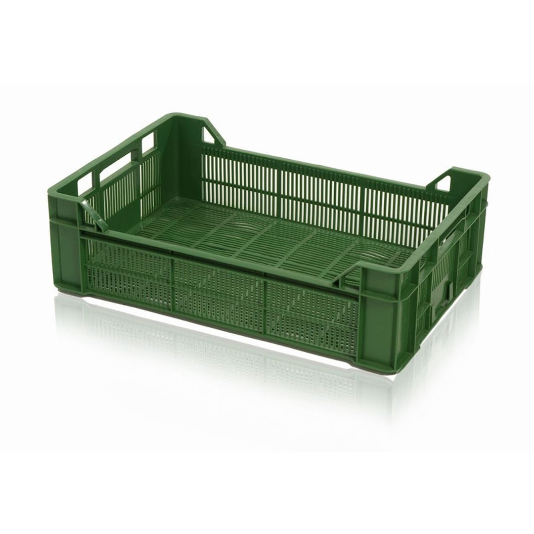 Plastová prepravka na zeleninu dierovaná, 600 x 400 x 172 mm | B2B Partner