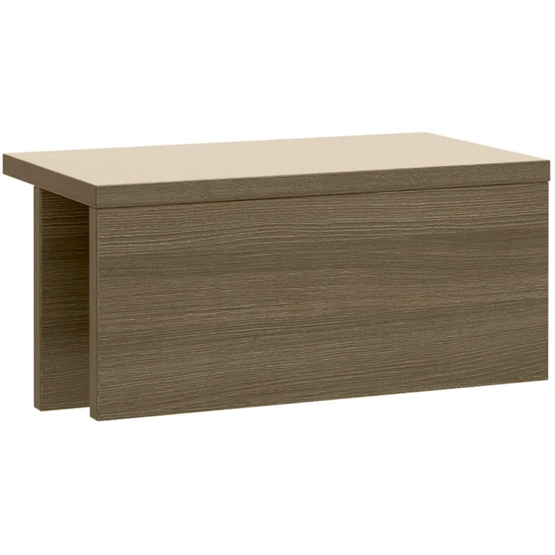 Police pod monitor na psací stůl LAYERS, dub mořený | B2B Partner