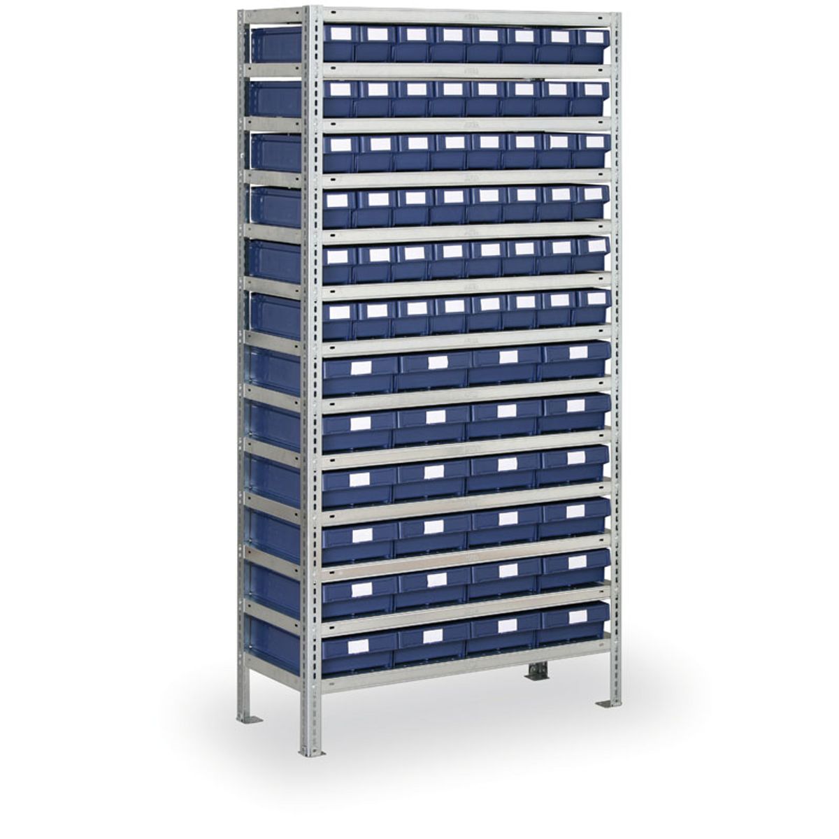 Regál s plastovými boxy MAX - 2000 x 300 x 1000 mm, 40x A, 28x D | B2B ...