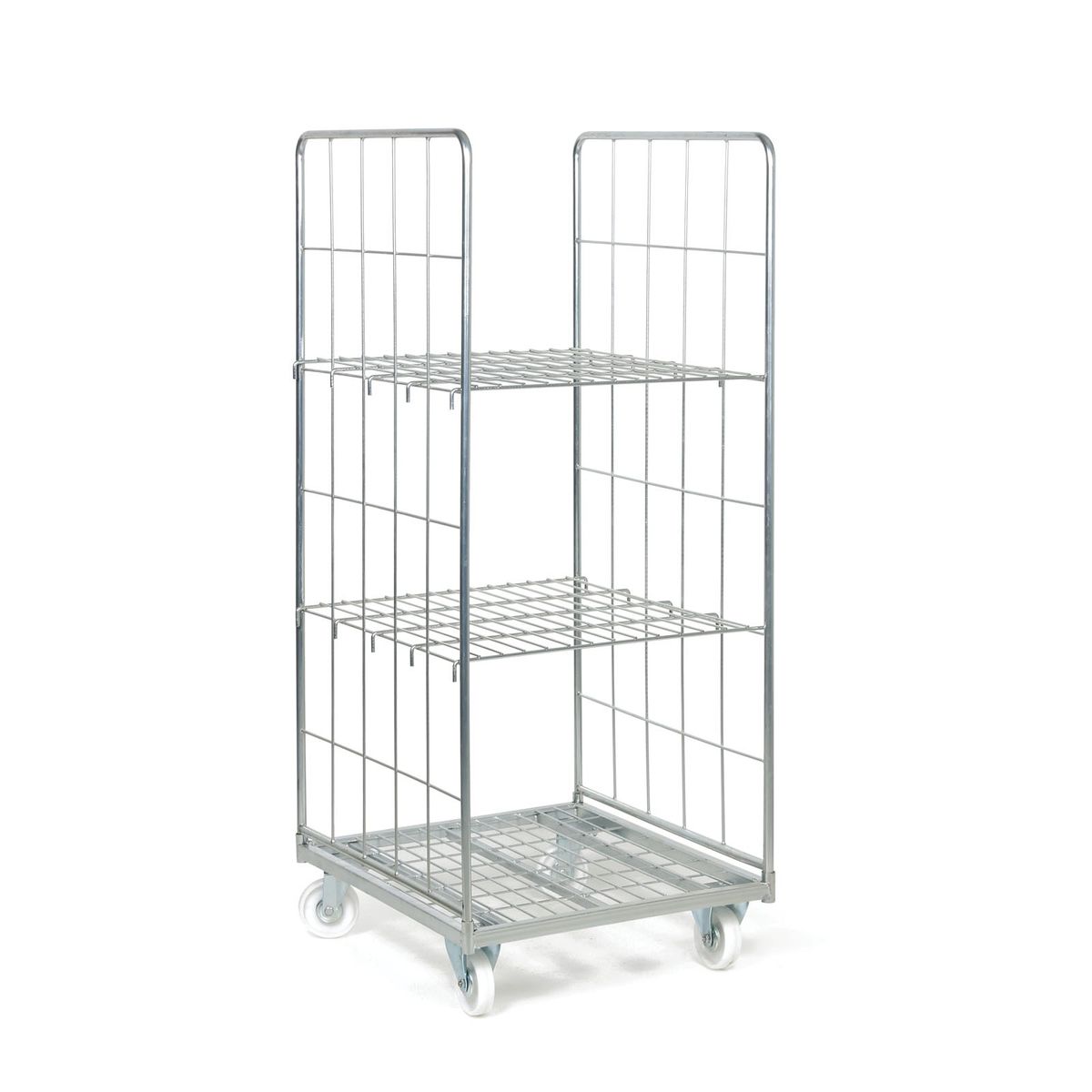 Rollbehälter mit Gitterwänden, Gitterwagen BASIC, 2x Gitterboden ...