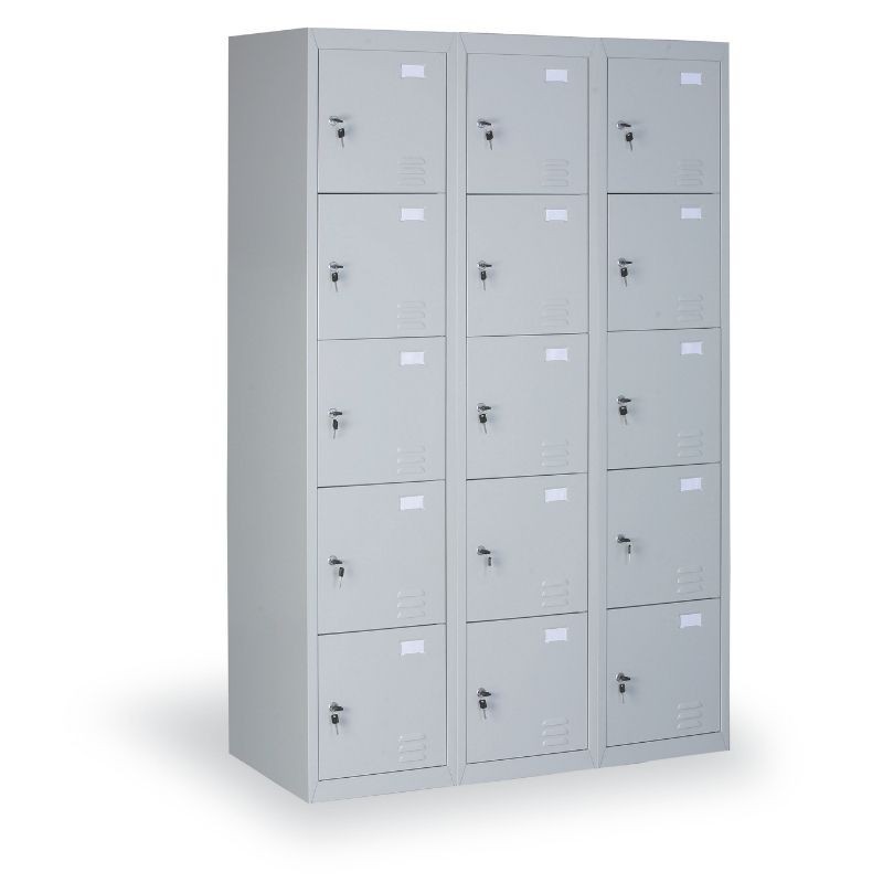 Šatní skříňka S2 s úložnými boxy, 5 boxů, 1820 x 380 x 500 mm, demont ...