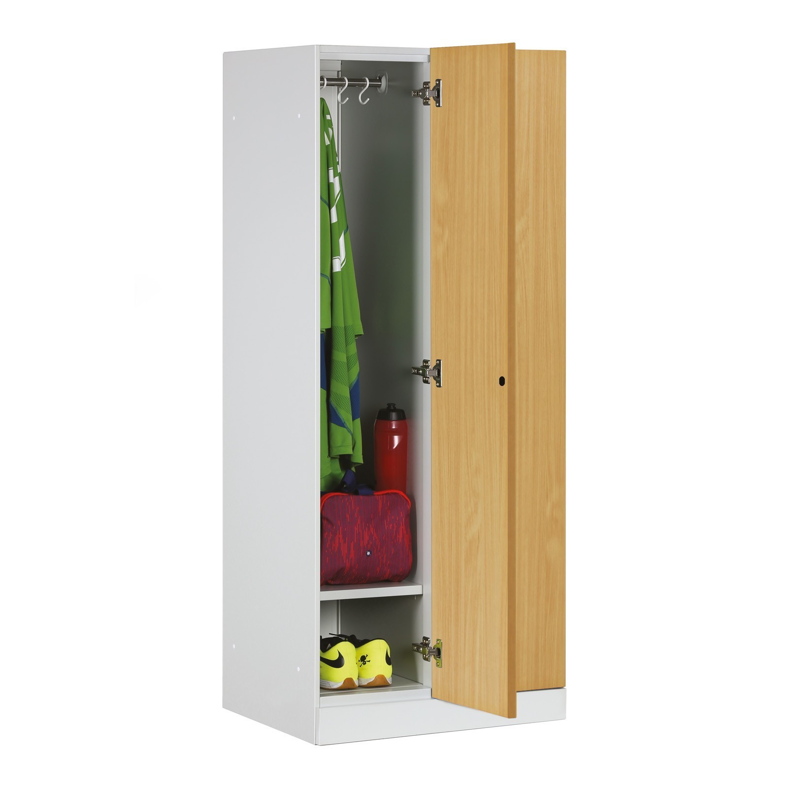 Šatníková skrinka S1 znížená, 2 oddiely, 1500 x 600 x 500 mm ...