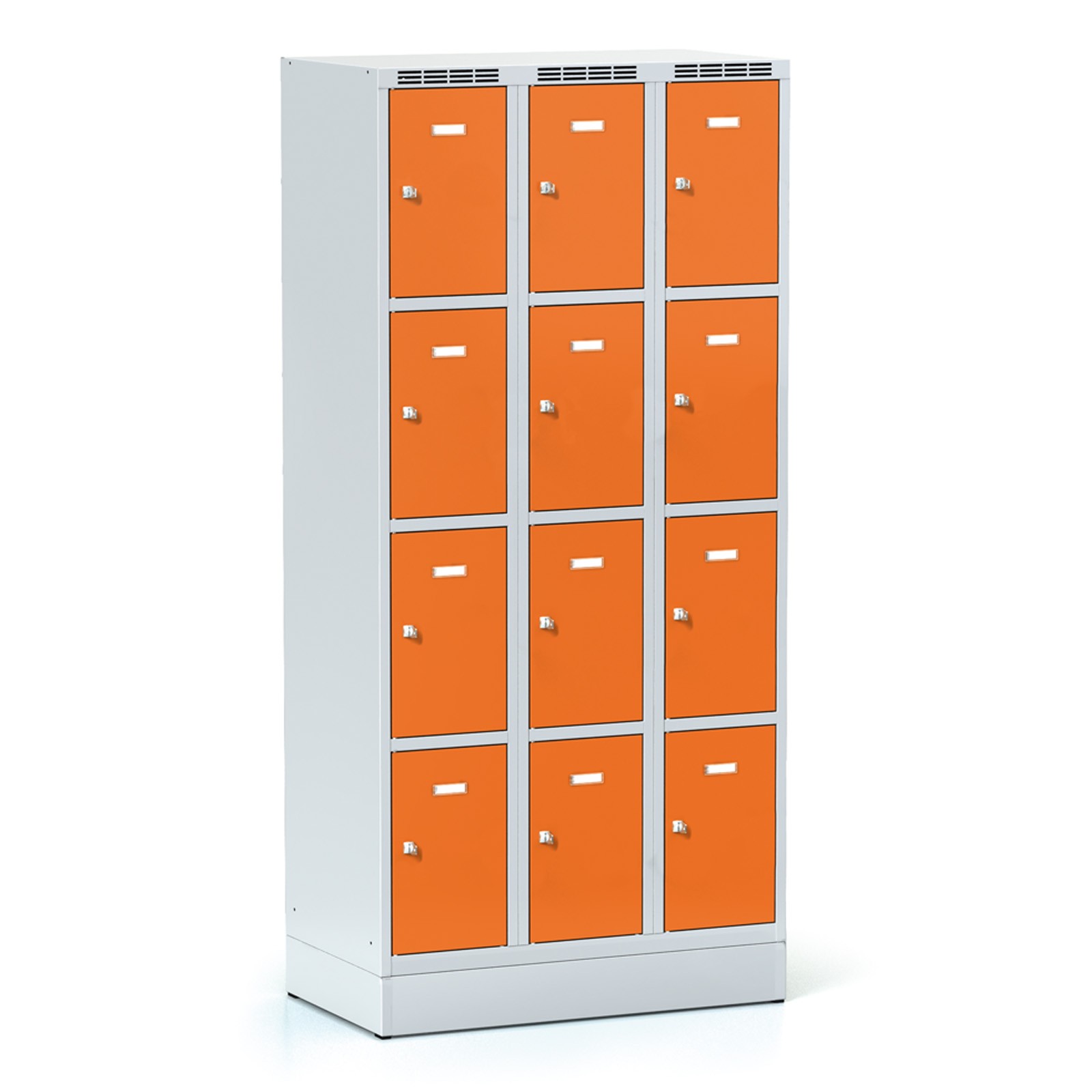 Schließfachschrank S6, 12 Fächer, 1800 x 900 x 500 mm, Zylinderschloss ...