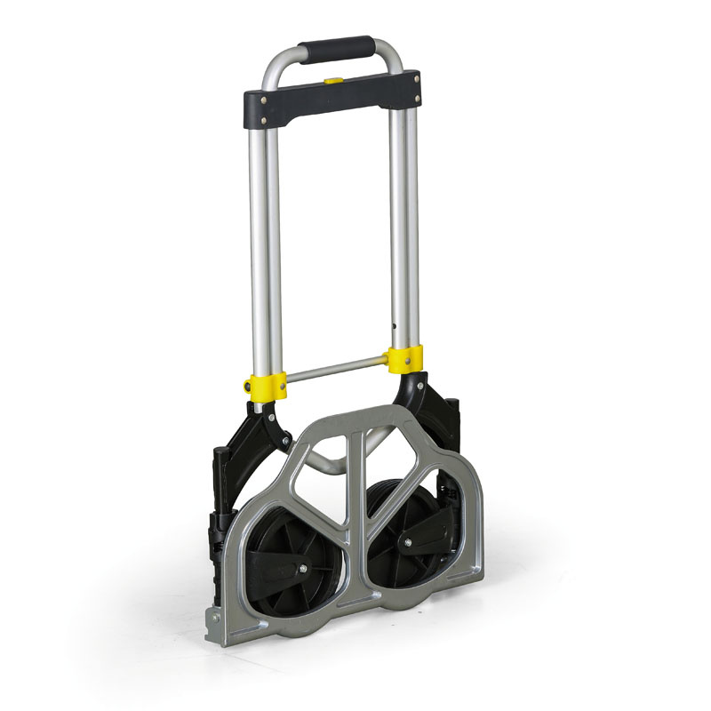 Skládací hliníkový rudl, nosnost 100 kg, plná kola | B2B Partner