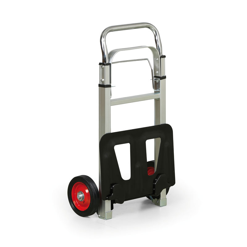 Skládací hliníkový rudl, nosnost 90 kg, plná kola | B2B Partner
