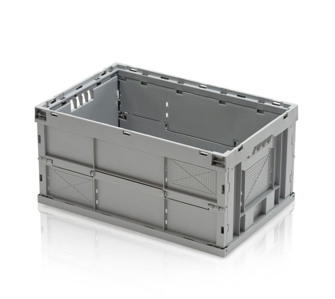 Skladacia prepravka bez veka, 600 x 400 x 300 mm | B2B Partner