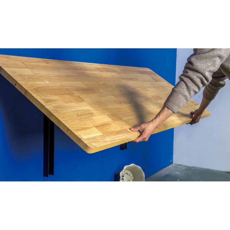 Sklápací dielenský stôl na stenu, buková škárovka, 1200 x 580 mm | B2B ...