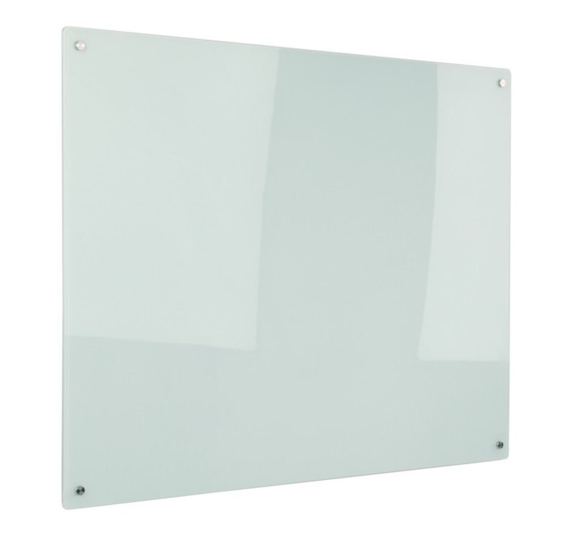 Skleněná magnetická tabule na zeď, bílá, 700 x 500 mm | B2B Partner