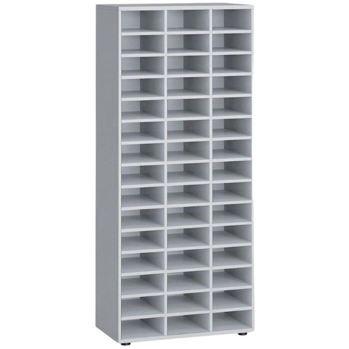 Sortierregal PRIMO GRAY, 800 x 420 x 1781 mm, 45 Fächer, grau | B2B Partner