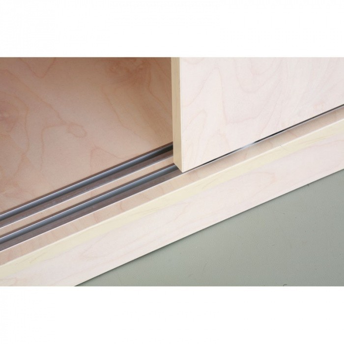 Szafa przesuwna ARRISTO LUX, 800 x 400 x 1836 mm, orzech | B2B Partner