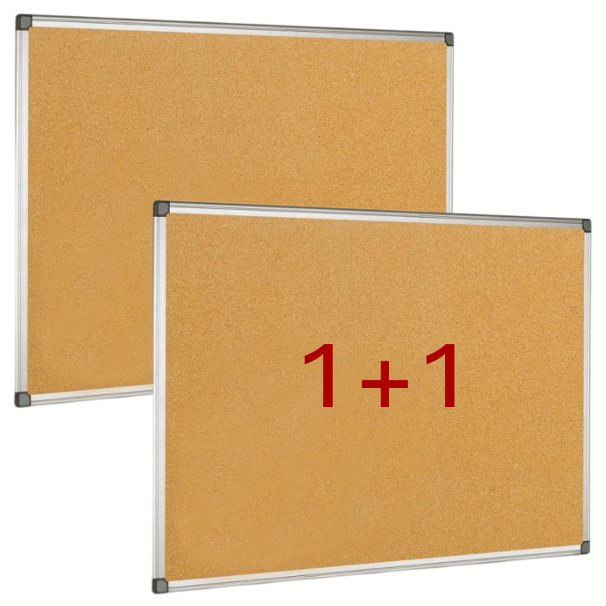 Tablica tekstylna ekoTAB w aluminiowej ramie 1200 x 900 mm, zielona ...