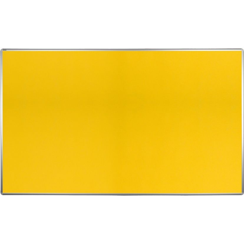 Textilná nástenka ekoTAB v hliníkovom ráme, 2000 x 1200 mm, žltá | B2B ...