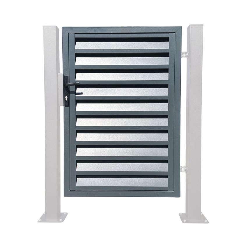 Drehtor mit Z-Lamellen, Länge 4208, Höhe 1461 mm | B2B Partner