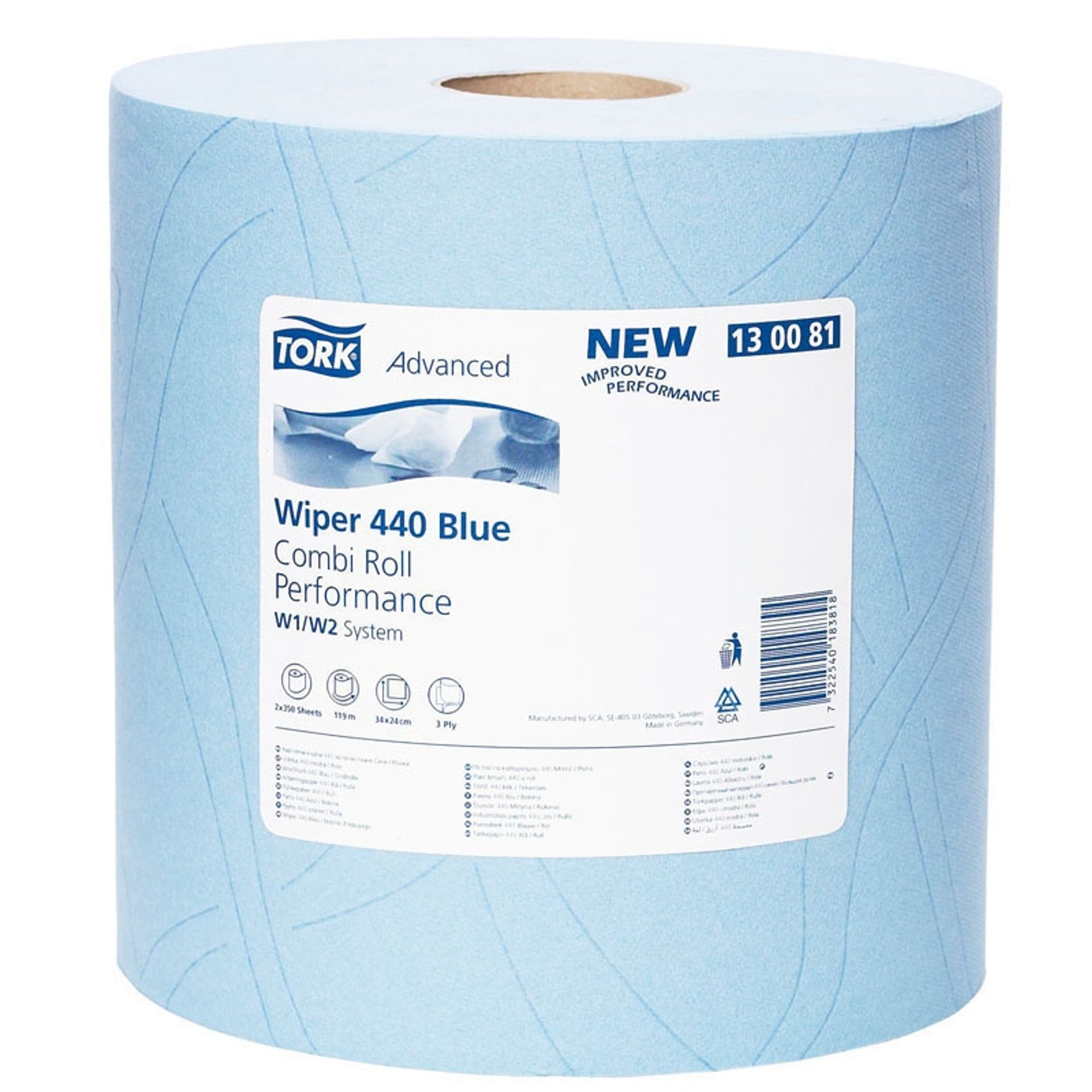 Tork Advanced Wischtuch 420 Rolle Performance, weiß, 235 mm | B2B Partner