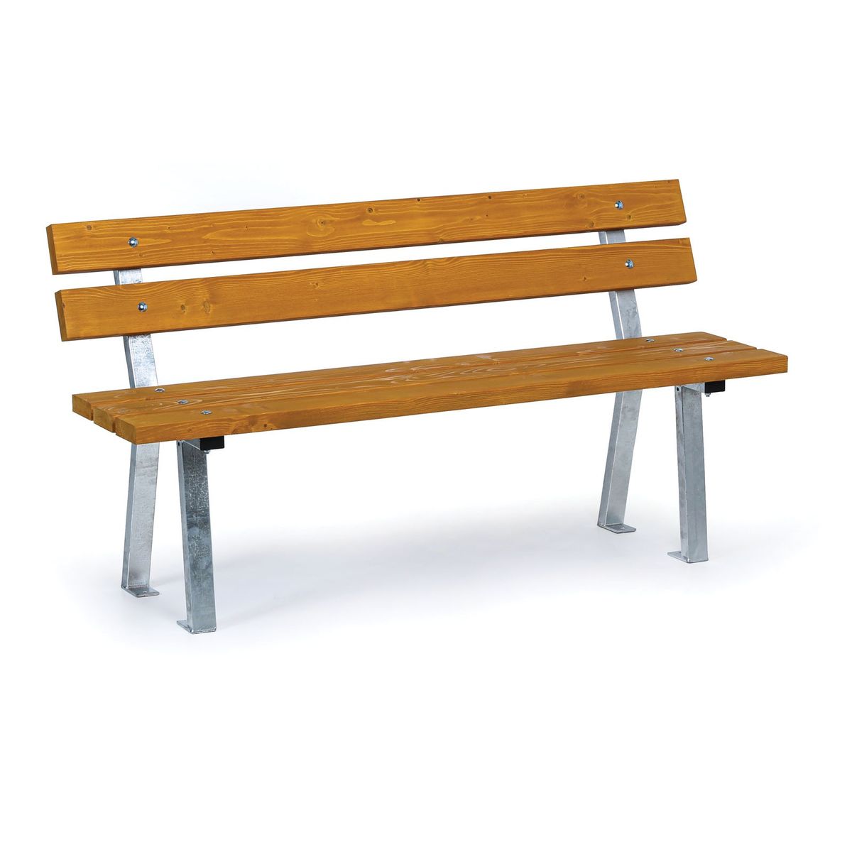 Venkovní lavička WOODY s opěradlem 1+1 ZDARMA, 1500 mm, mahagon tmavý ...