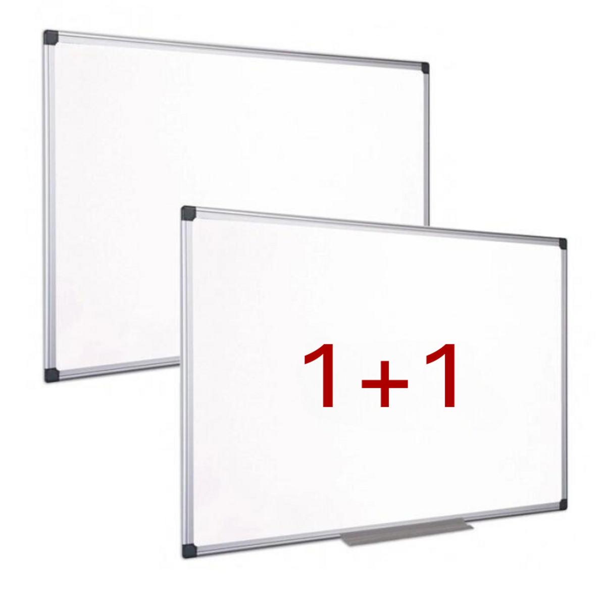 Weiße magnetische Schreibtafel mit Keramikoberfläche ekoTAB, bedruckt ...